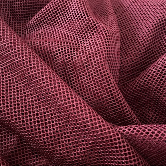 Other | Burgundy Red Mesh Fabric 25x25 Yards | Poshmark